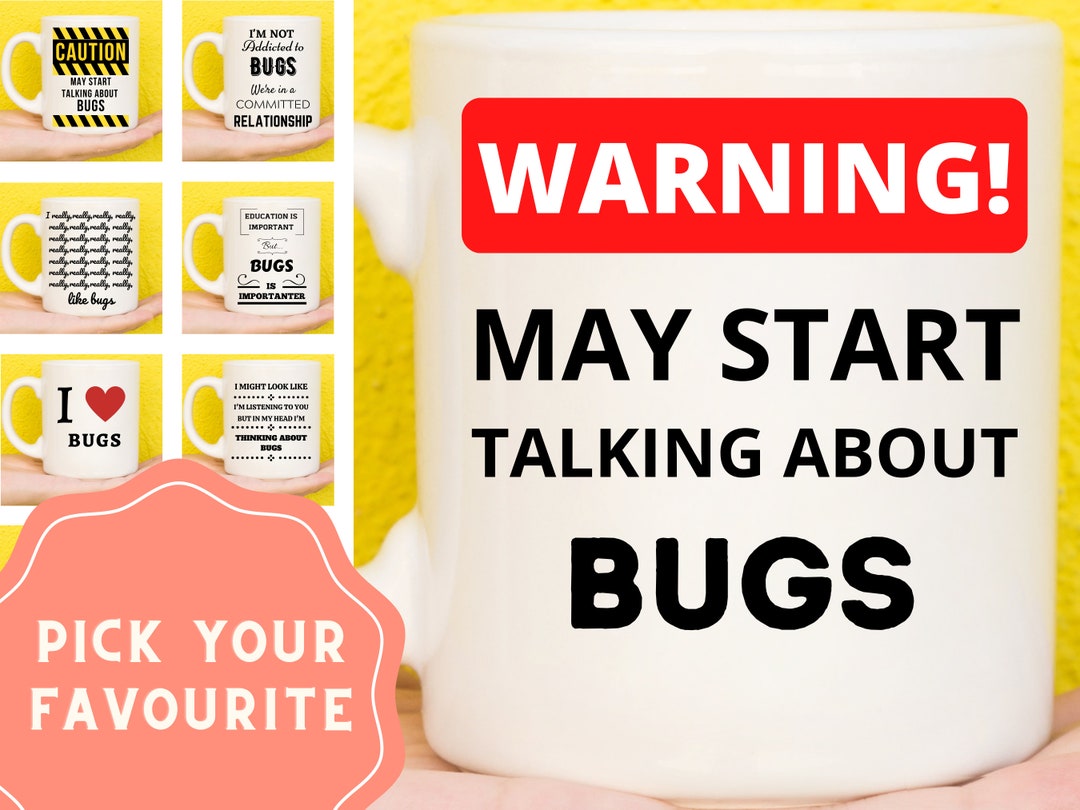 Bug Mug, Bug Gifts, I Love Bugs! Love Bug, Gifts for Bug Lovers, Bug ...