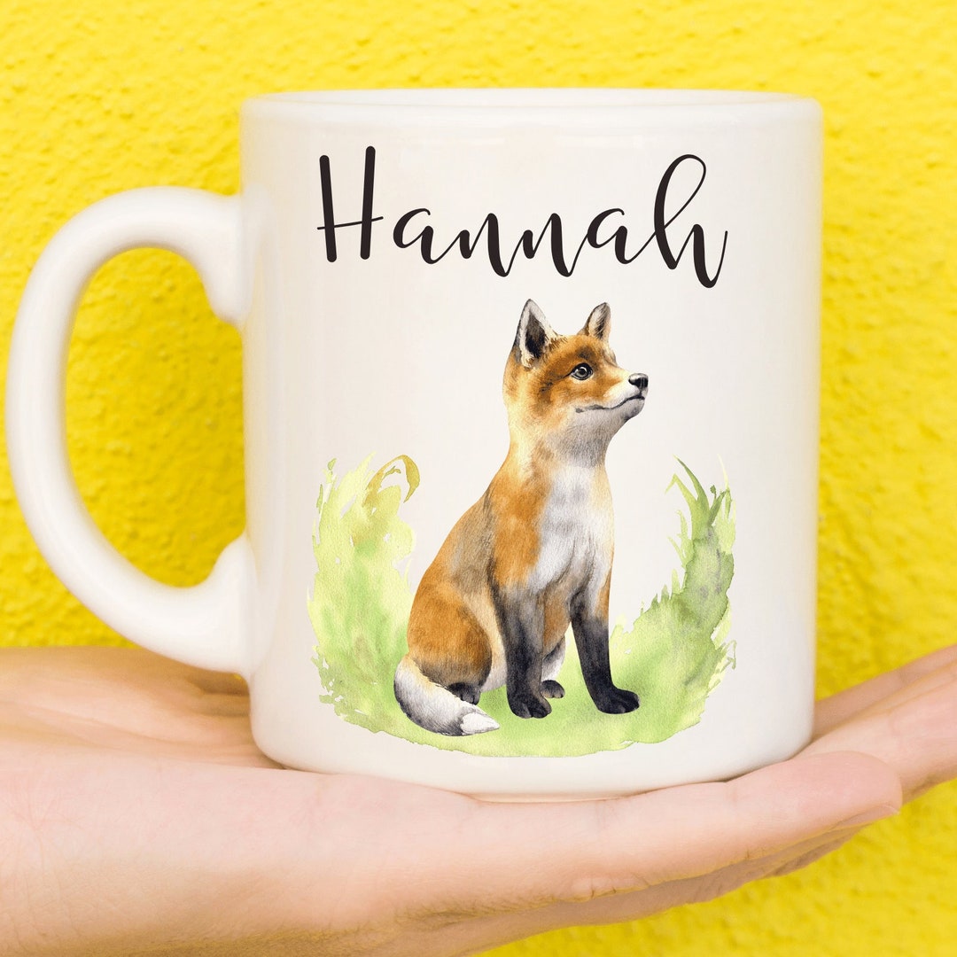 Fox Mug, Personalised Fox Gifts for Fox Lovers, Gifts for Women & Girls ...