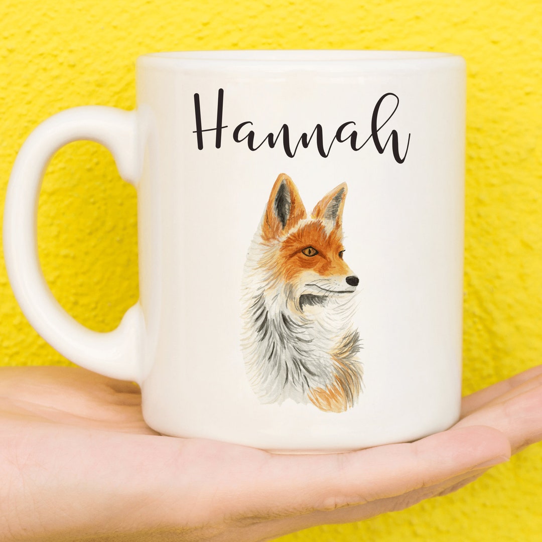 Fox Mug, Personalised Fox Gifts for Fox Lovers, Gifts for Women & Girls ...