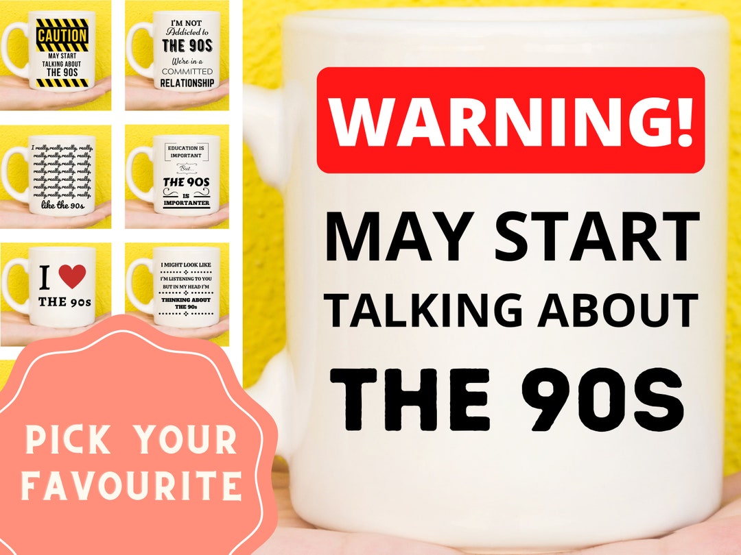 90s Gifts, 1990s Gifts, Gifts for 90s Lovers, 90s Mug, 1990 Mug ...
