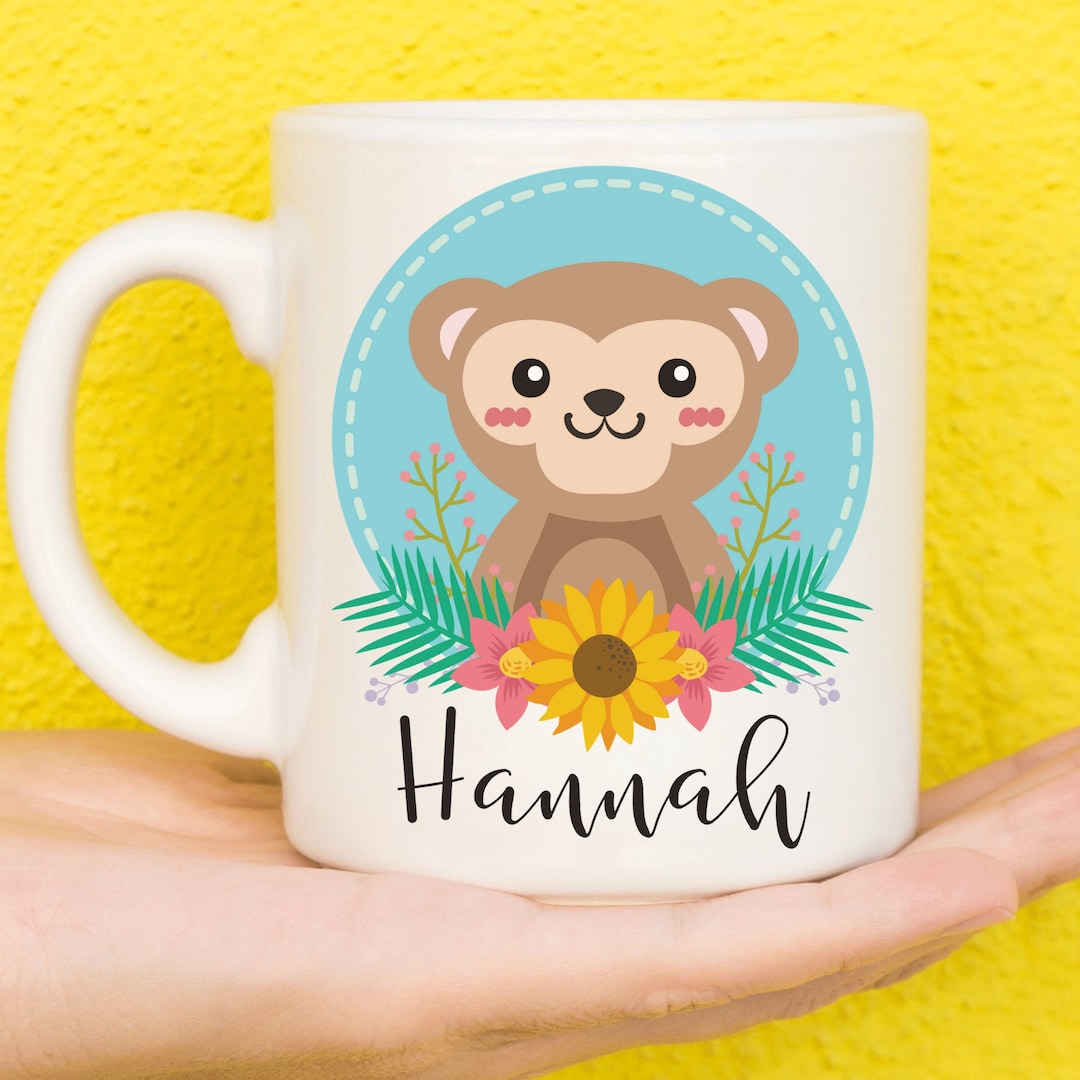 Monkey Gifts, Gifts for Monkey Lovers, Personalised Mugs, Custom Mug ...
