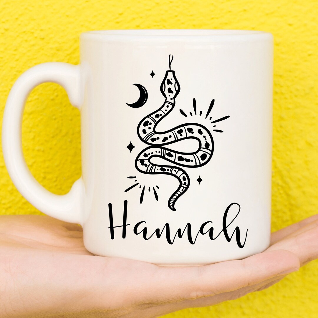 Snake Mug, Snake Gift for Nature Lovers, Personalised Snake Mug ...