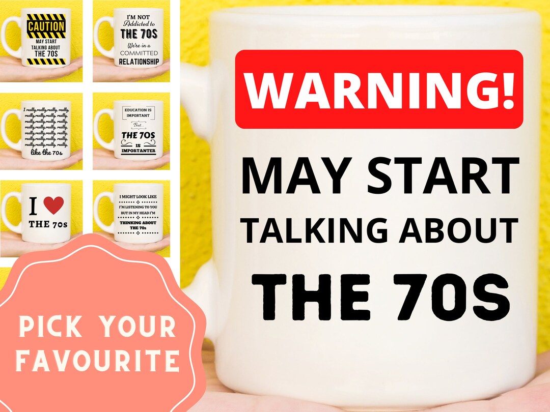 70s Gifts, 1970s Gifts, Gifts for 70s Lovers, 70s Mug, 1970 Mug ...