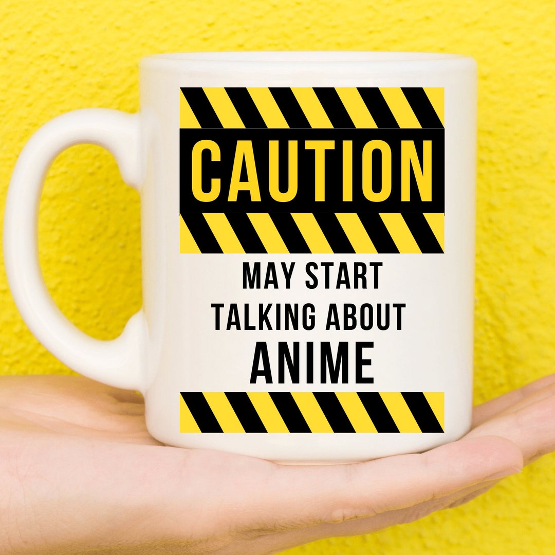 Caution Anime Gifts, Anime Mug, Gifts for Anime Lovers, Anime Presents ...