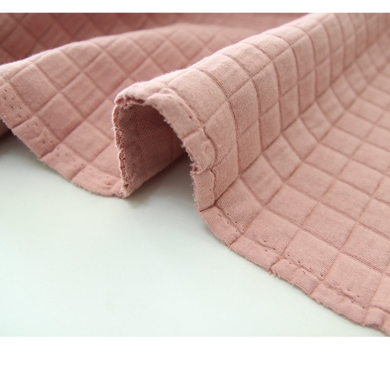 Premium Quality Quilted Triple Layer Knit Daimaru Jersey Fabric by the ...