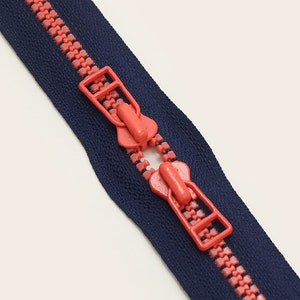 Premium Quality 70cm #5 Indivisible 7 Colors Zipper Zip Plastic Zipper ...