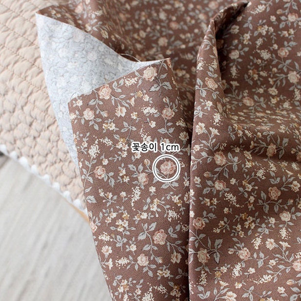 Premium Quality Cotton Fabric by the Yard Flower Fabric | Etsy