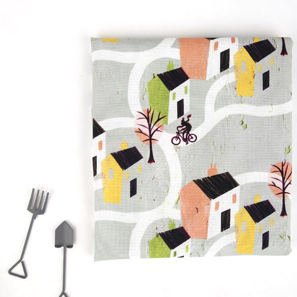 Cotton Fabric House Fabric by the Yard 54" Wide SY Mm's My Village - Etsy