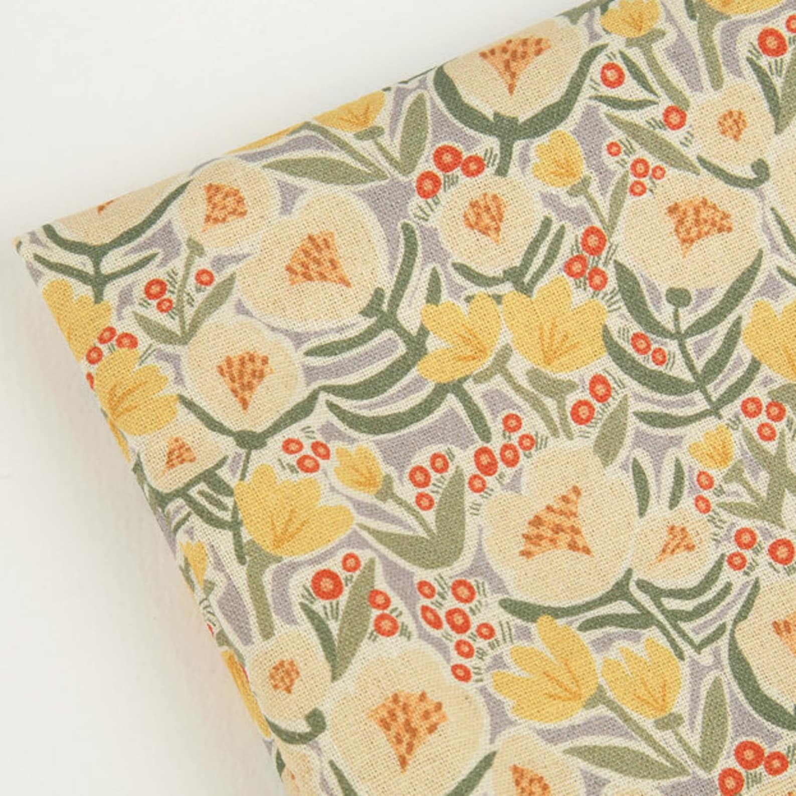 Premium Quality Linen Cotton Fabric by the Yard Flower Fabric | Etsy