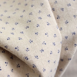 Cotton Fleece Fabric by the Yard Flower Fabric 58 Wide - Etsy