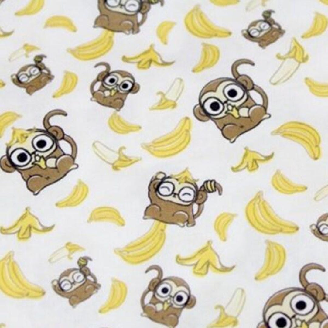 Cotton Fabric BH Lovely Monkey B1205 by the Yard 44