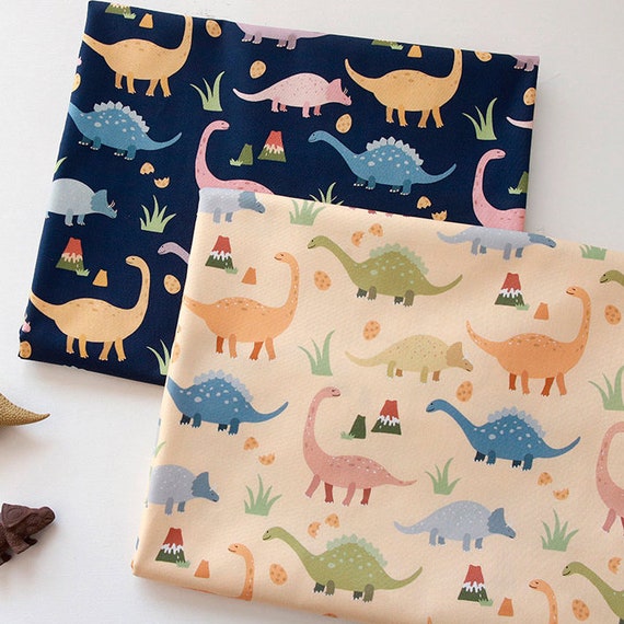 Premium Quality Cotton Fabric by the yard Dinosaur Fabric | Etsy