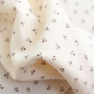 Cotton Fleece Fabric by the Yard Flower Fabric 58 Wide - Etsy