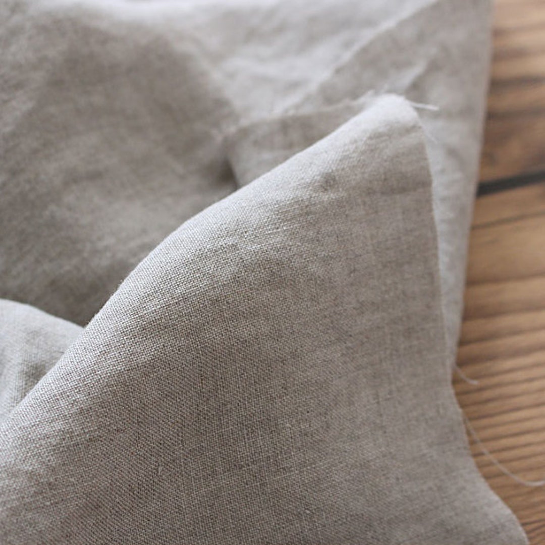 Linen Fabric Solid Pattern by the Yards 57" Cozy Dark Linen 20s - Etsy