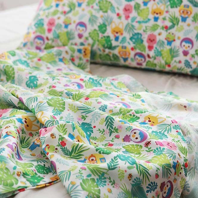 Rayon Fabric Character Fabric by the Yard 59" Wide SG Pororo ...