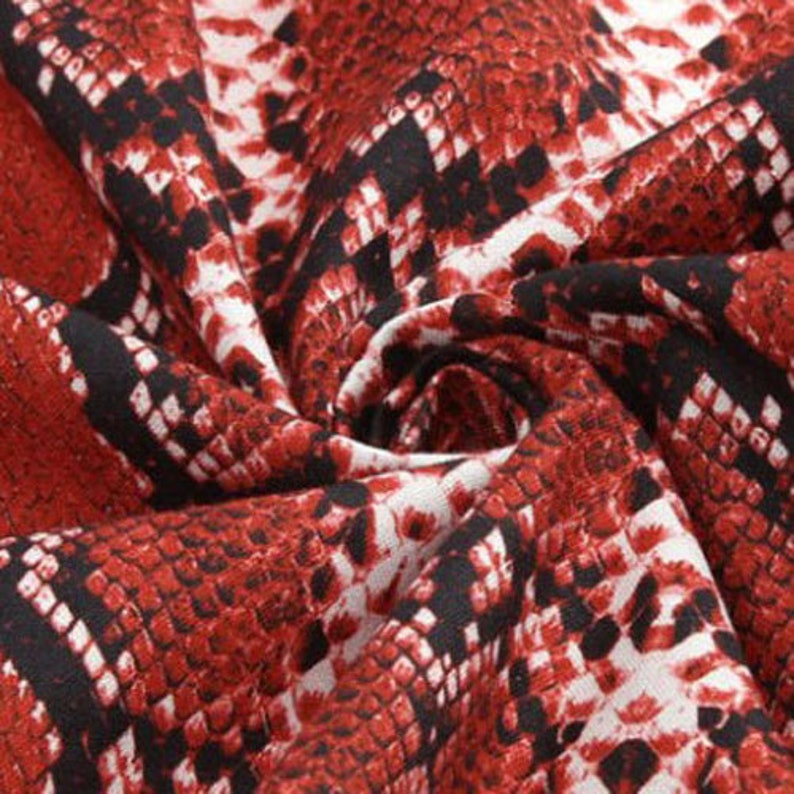 Cotton Fabric by the Yard Snake Skin Pattern Fabric 44 - Etsy