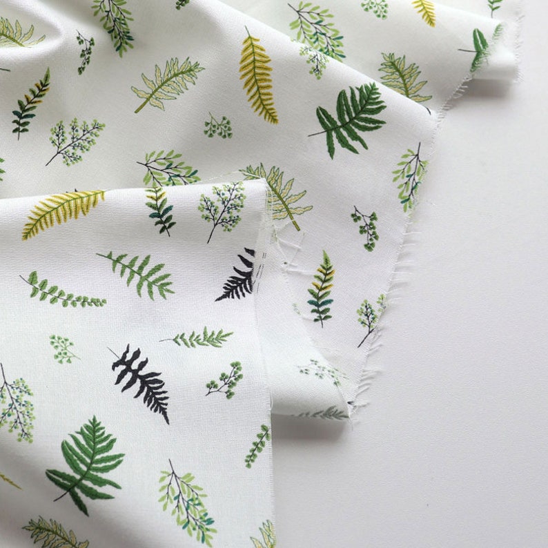 Premium Quality Cotton Fabric Leaf Pattern by the Yards - Etsy