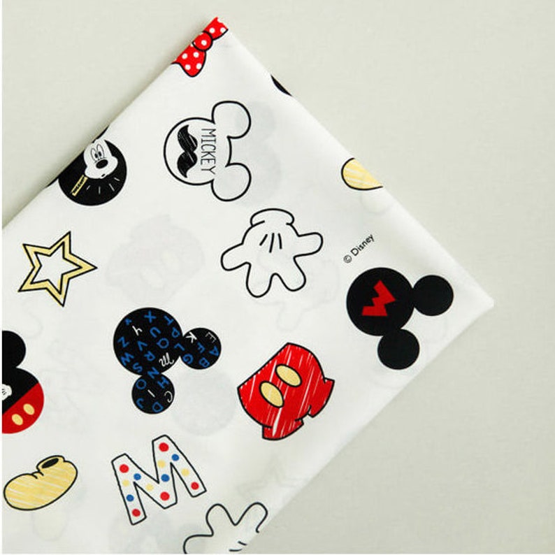 Disney Cotton Fabric Character Fabric by the Yard 44" Wide SG Mickey ...