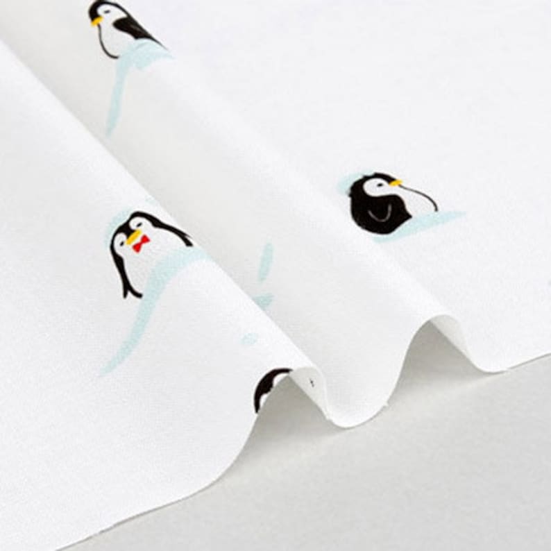 Cotton Fabric Penguin Fabric by the Yard 44 Wide SY Peng | Etsy