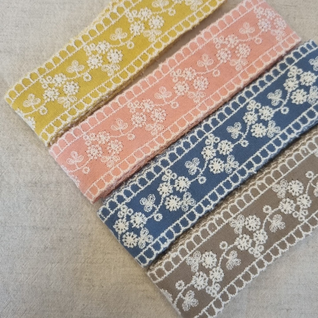 Premium Quality 1 Yard Broderie Anglaise Cotton Vintage Wedding Ribbon ...