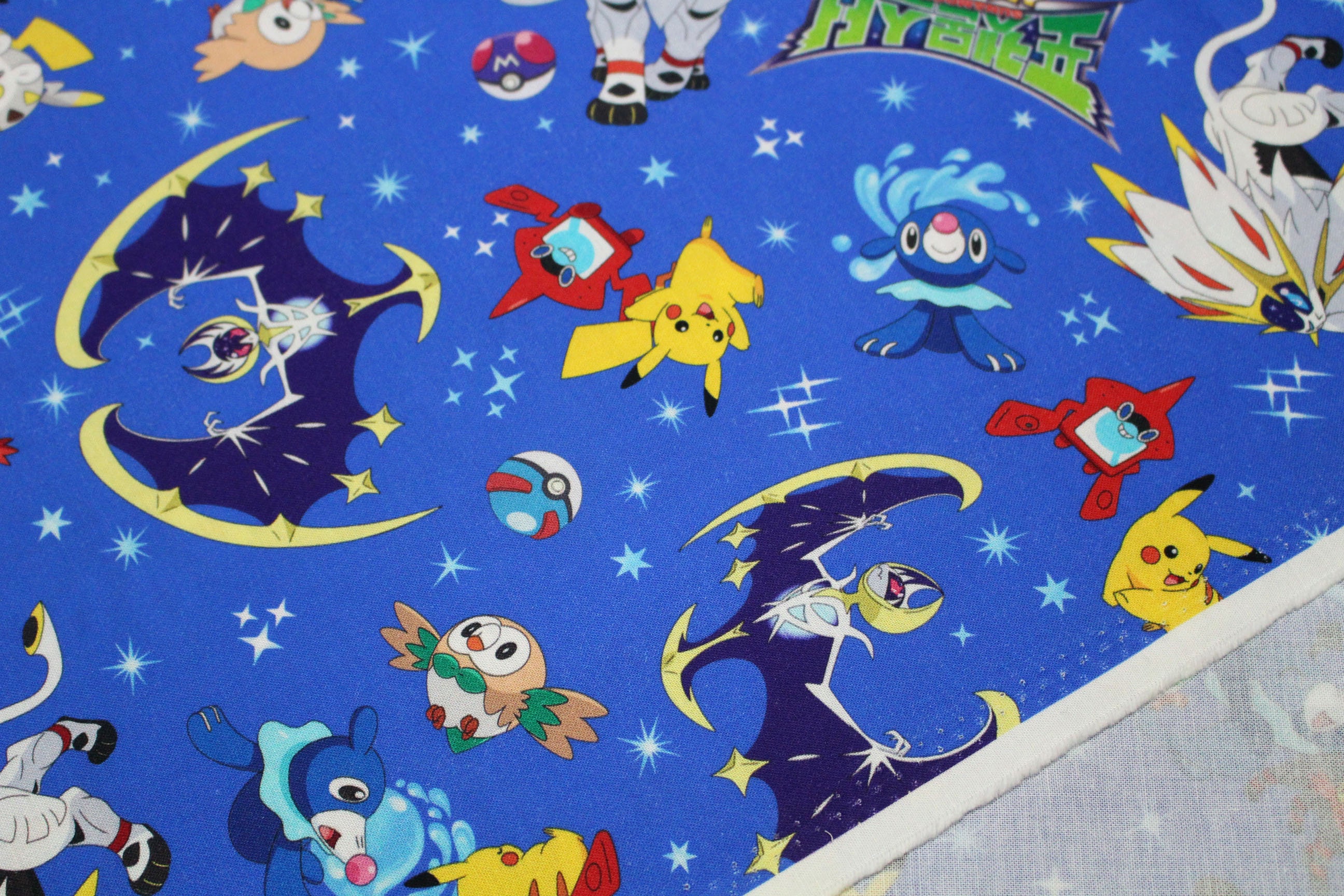 Half Yard Pokemon Fabric Sun & Moon Pikachu Character Fabric | Etsy