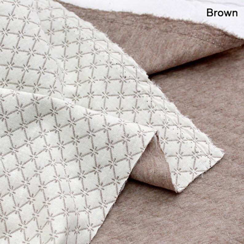 Dia Organic Cotton Knit Triple Fabric by the Yard 67 | Etsy