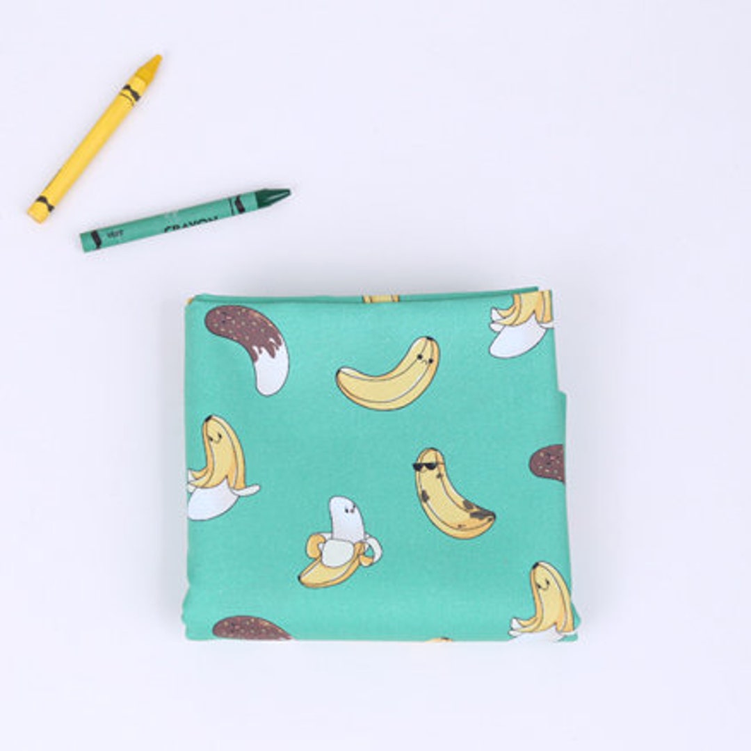 Cotton Fabric by the Yard Banana Fabric 44" Wide SY Dandy Banana - Etsy