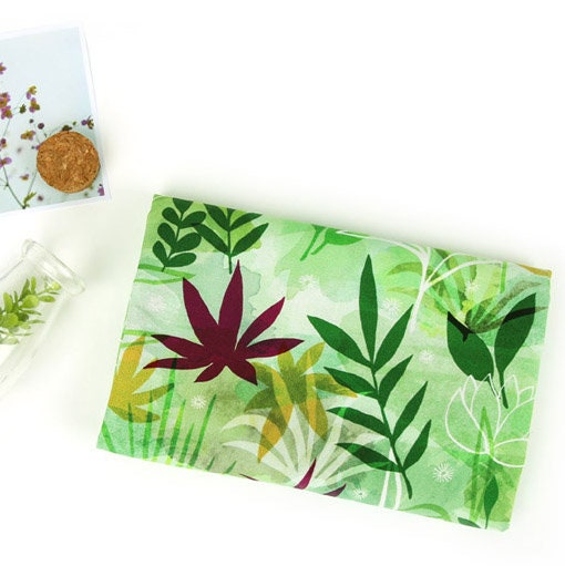 Cotton Fabric Leaf Fabric by the Yard 44" Wide SY Greenery - Etsy