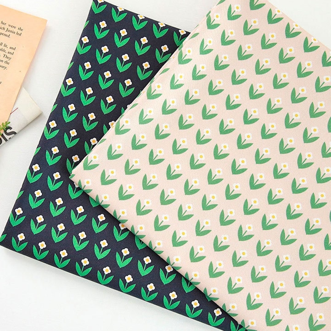 Premium Quality Cotton Fabric by the Yard 44" Wide SG Dodo Flower ...