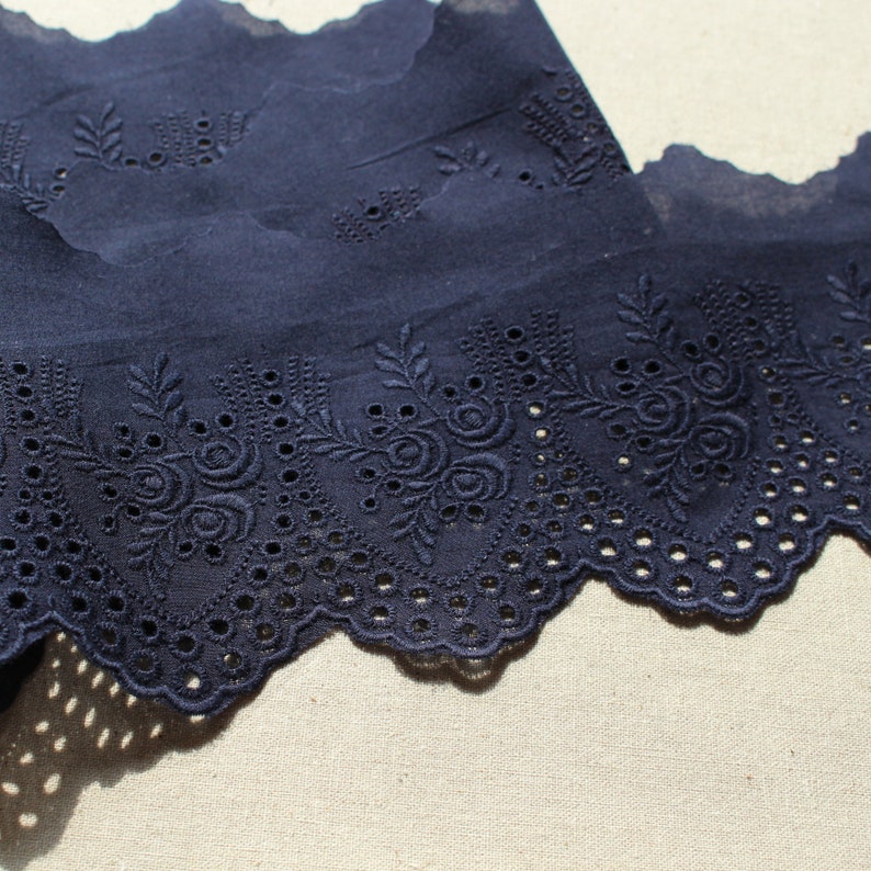 Premium Quality 1yds Broderie Anglaise Cotton Lace Trim 11.5cm - Etsy UK