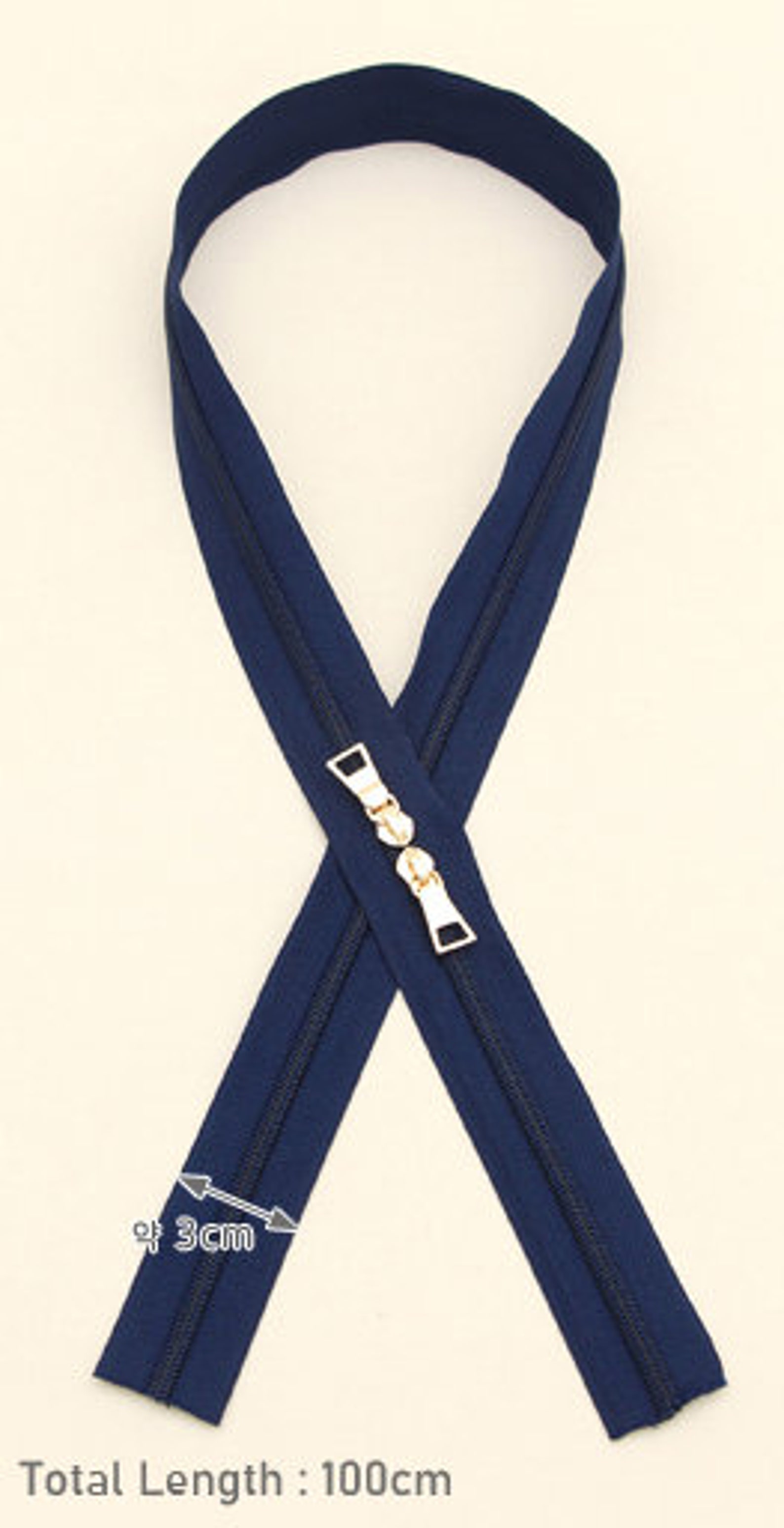 Premium Quality 100cm #5 Separating Zipper 12 Colors Zipper Zip Steel ...