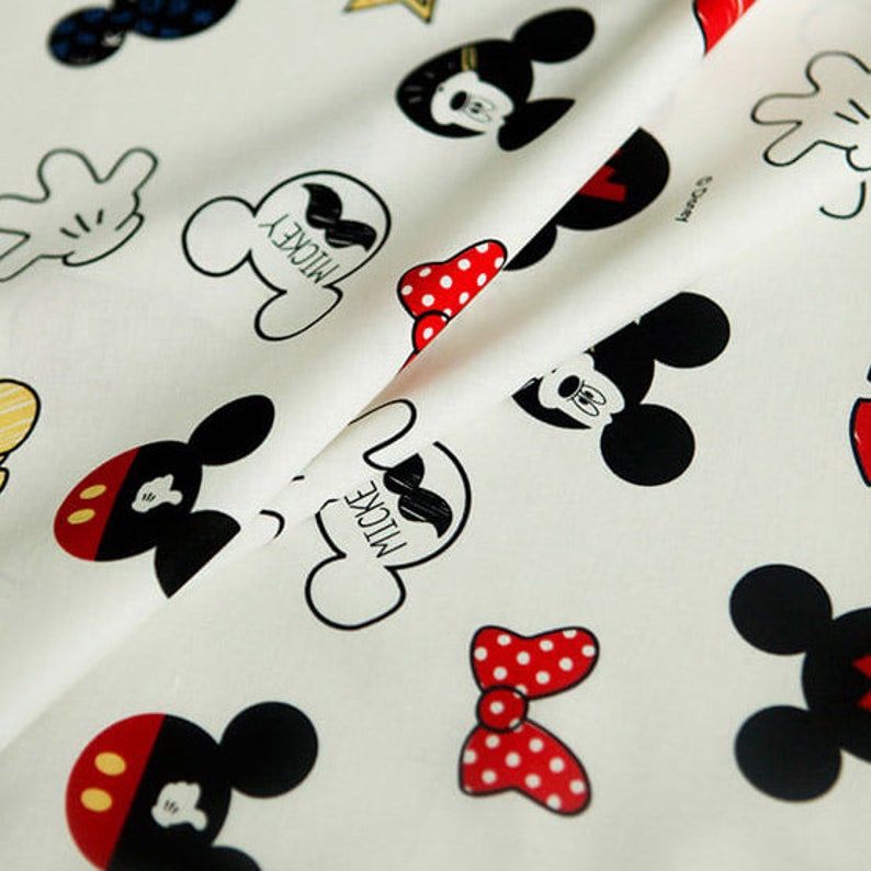 Disney Cotton Fabric Character Fabric by the Yard 44" Wide SG Mickey ...