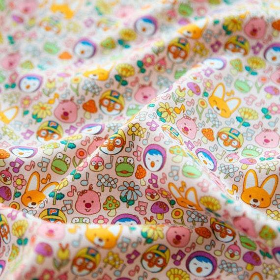 Cotton Fabric Character Fabric by the Yard 44 Wide SG | Etsy