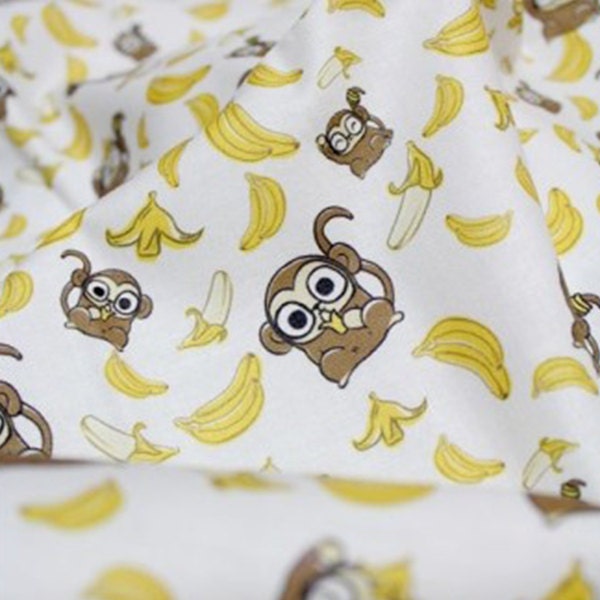 Cotton Fabric BH Lovely Monkey B1205 by the Yard 44
