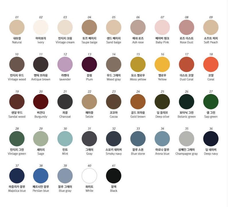 Premium Bio-washed Linen Cotton Fabric 41 Solid Colors for 52" Width ...