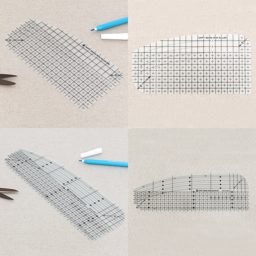 Premium Quality Heat Iron Ruler 20cm / 30cm Hot Hemmer Craft DIY Sewing ...