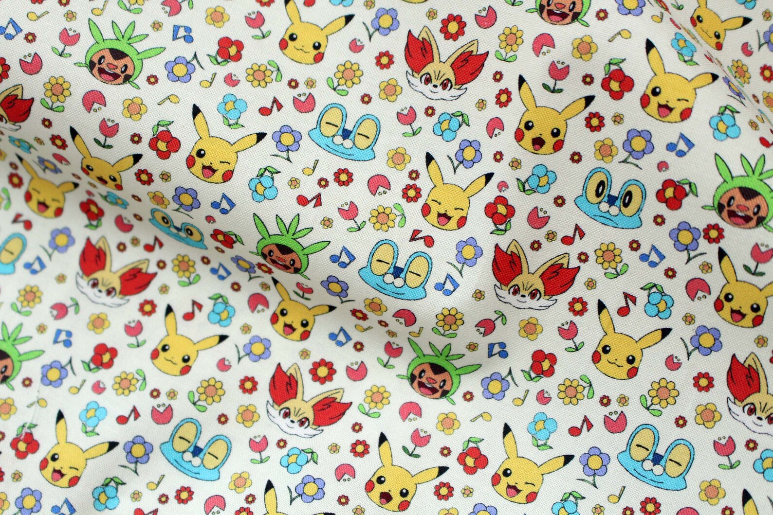 Half Yard Pokemon Fabric Mini Pikachu Character Fabric Cotton Fabric ...