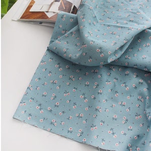 Linen Fabric Mini Flower by the Yards 55" Cozy Mini Flower Laceking2013 ...