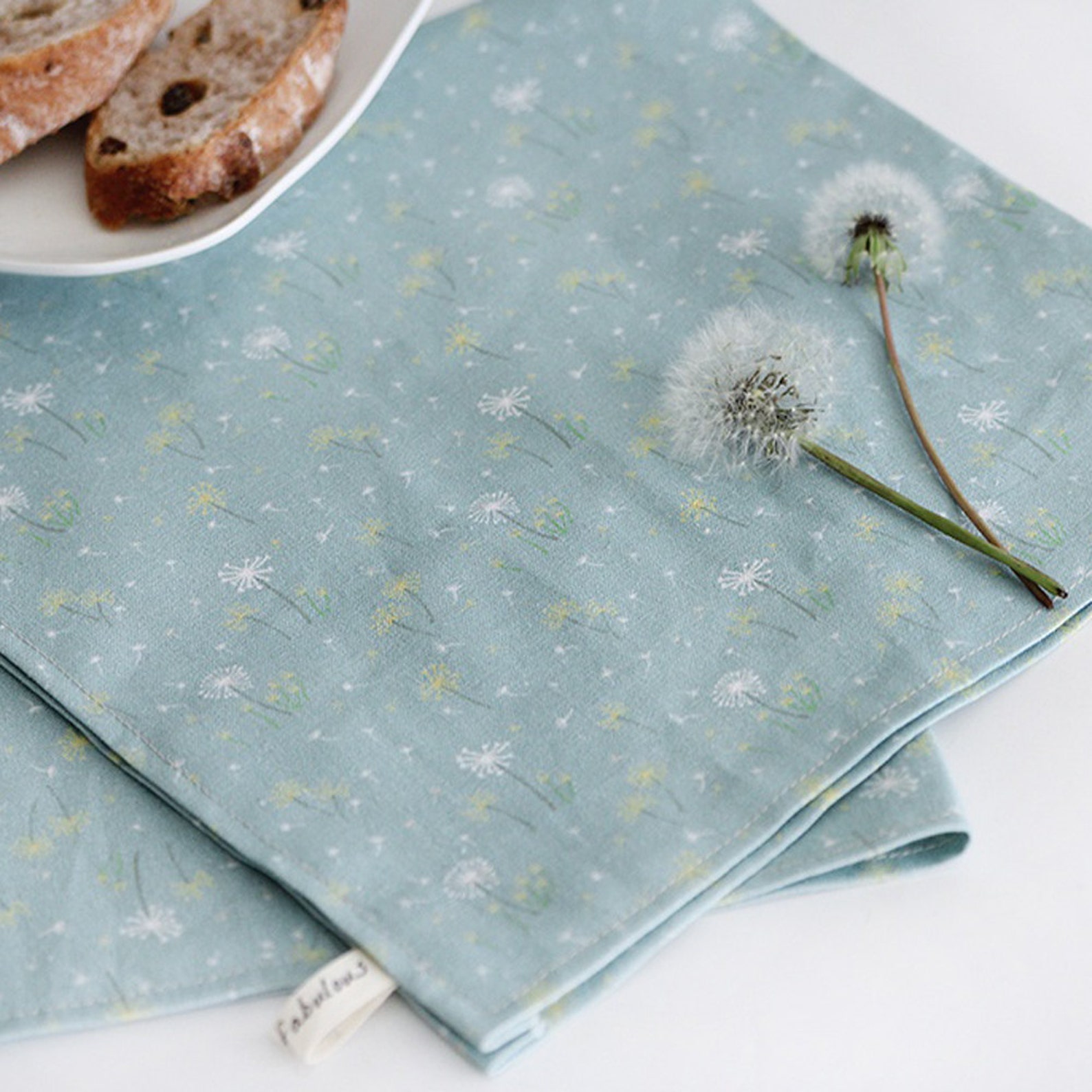 Dandelion Pattern Cotton Fabric Dandelion Flower Fabric by the Yard 44 ...