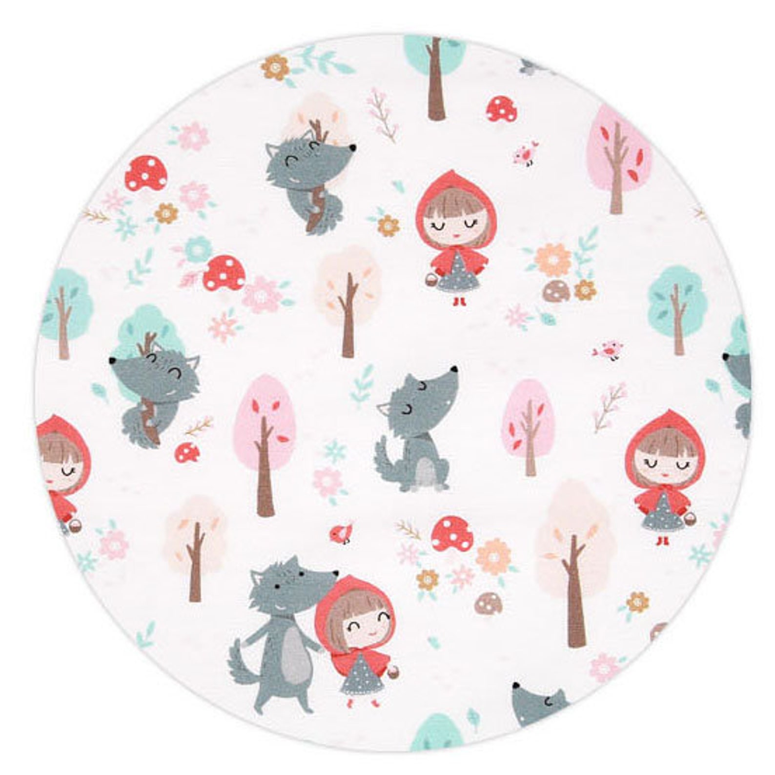 Cotton Fabric Character Fabric by the Yard 44" Wide SY Red Riding Hood ...