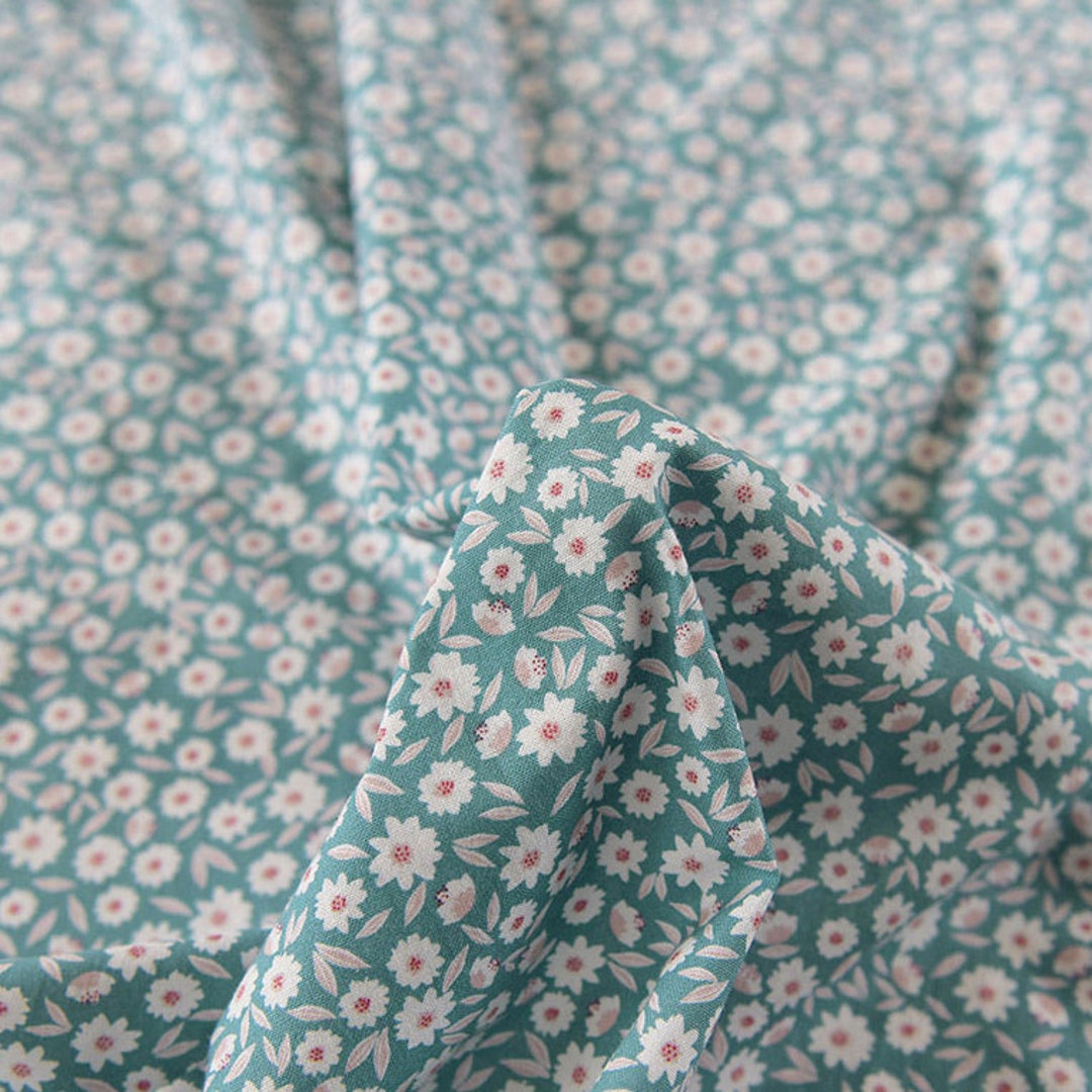 Cotton Fabric by the Yard Flower Fabric 44" Wide Cozy Bless Blooming ...