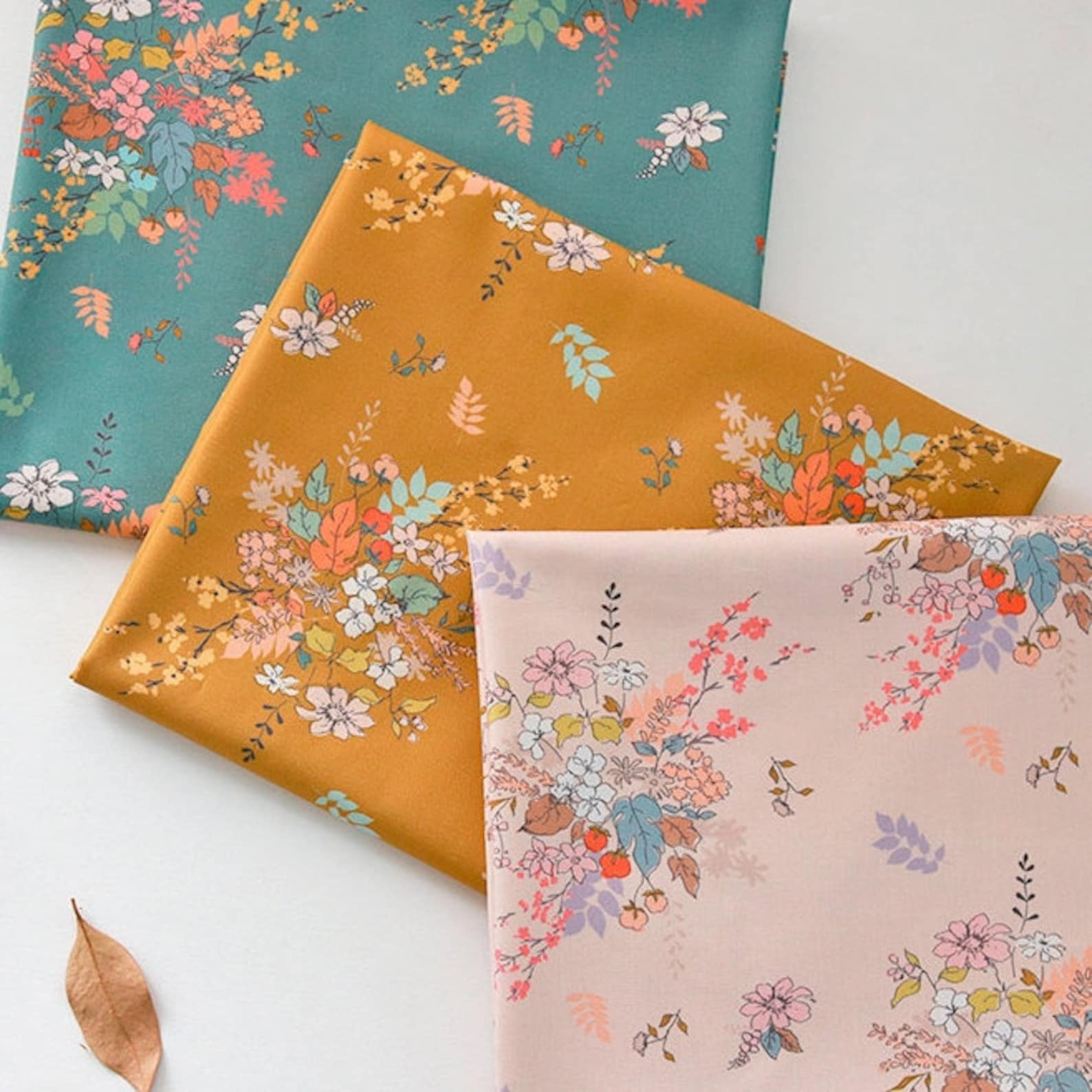 Premium Quality Cotton Fabric by the Yard Flower Fabric - Etsy