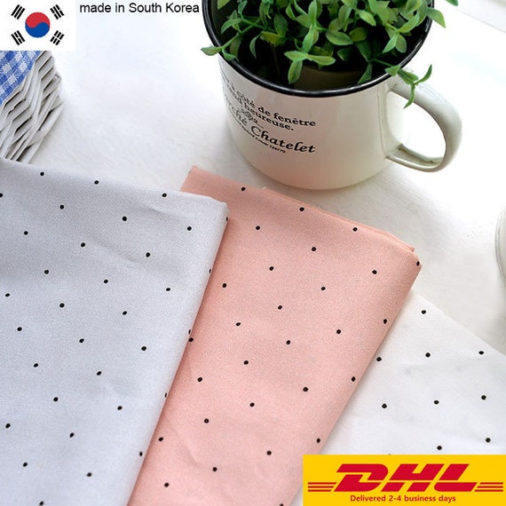 Cotton Fabric Dot Fabric by the Yard 44 Wide SY Basic | Etsy