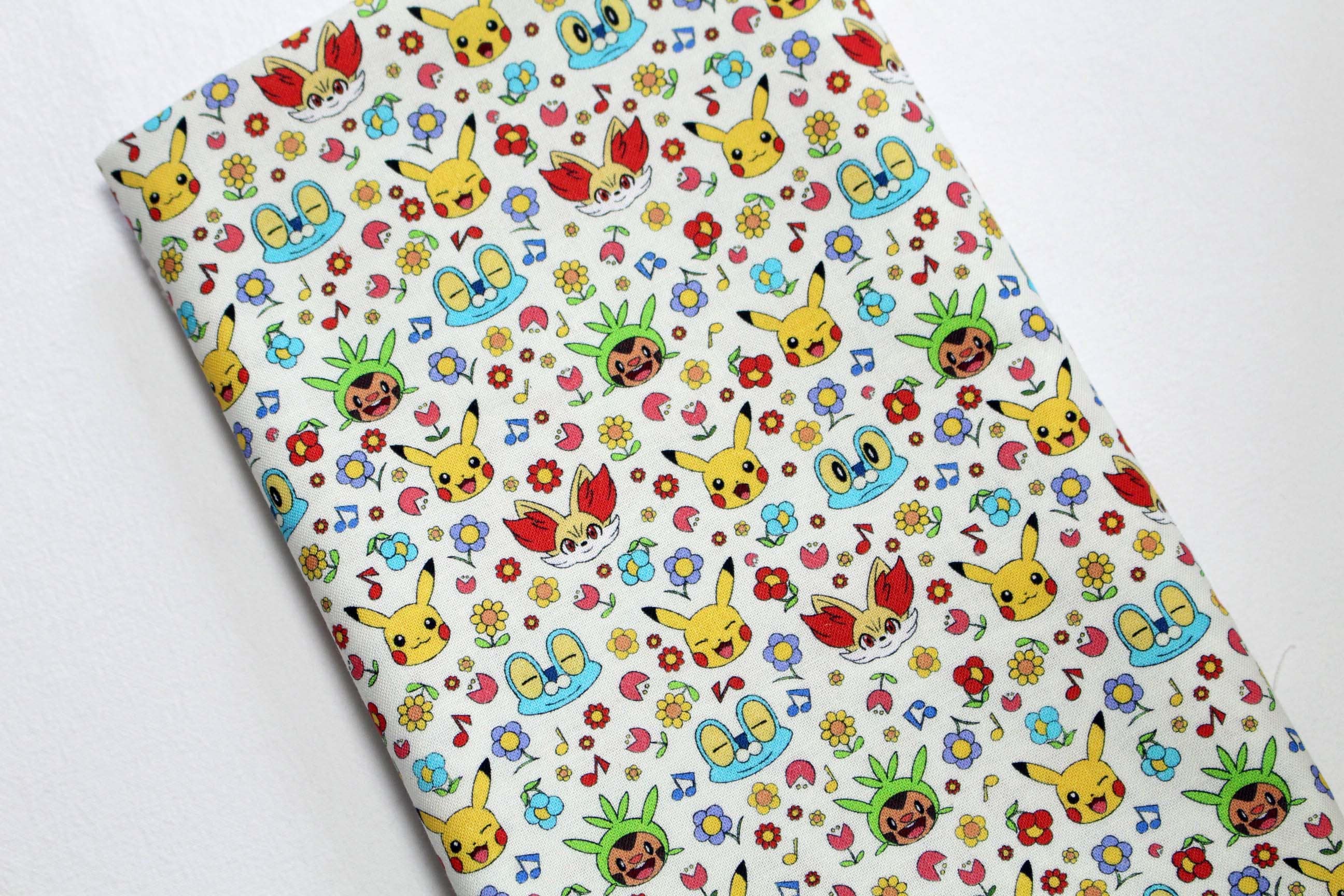 Half Yard Pokemon fabric Mini Pikachu Character Fabric cotton | Etsy