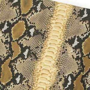 Premium Quality Cotton Fabric Snake Skin Pattern Fabric by the Yard 44 ...