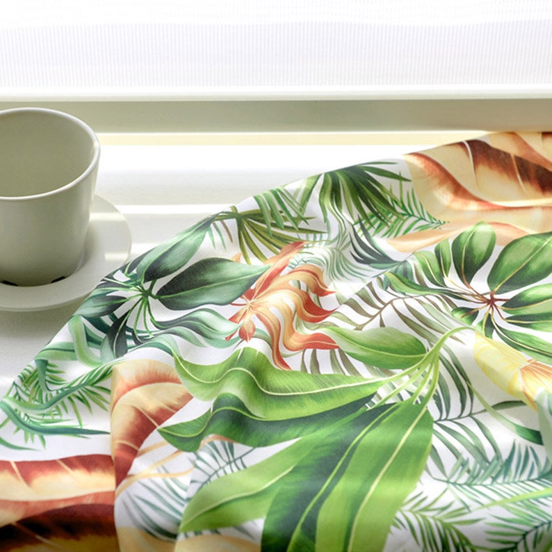 Cotton Fabric Leaf Fabric by the Yard 44 Wide SY - Etsy