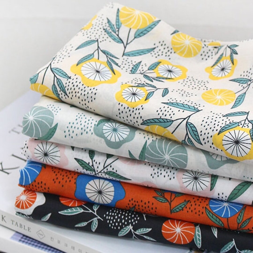 Premium Quality Cotton Asa Fabric Vintage Flower by the Yard 60" Wide ...