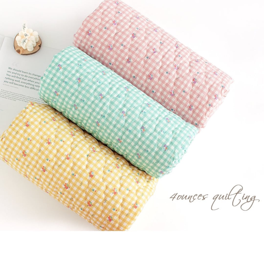Premium Quality Quilted Cotton Fabric by the Yard Pastel Color Fabric ...