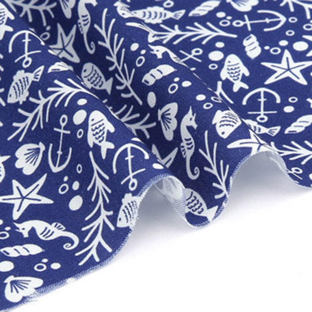 Cotton Fabric Fish Fabric by the Yard 44" Wide SY Aquarium - Etsy