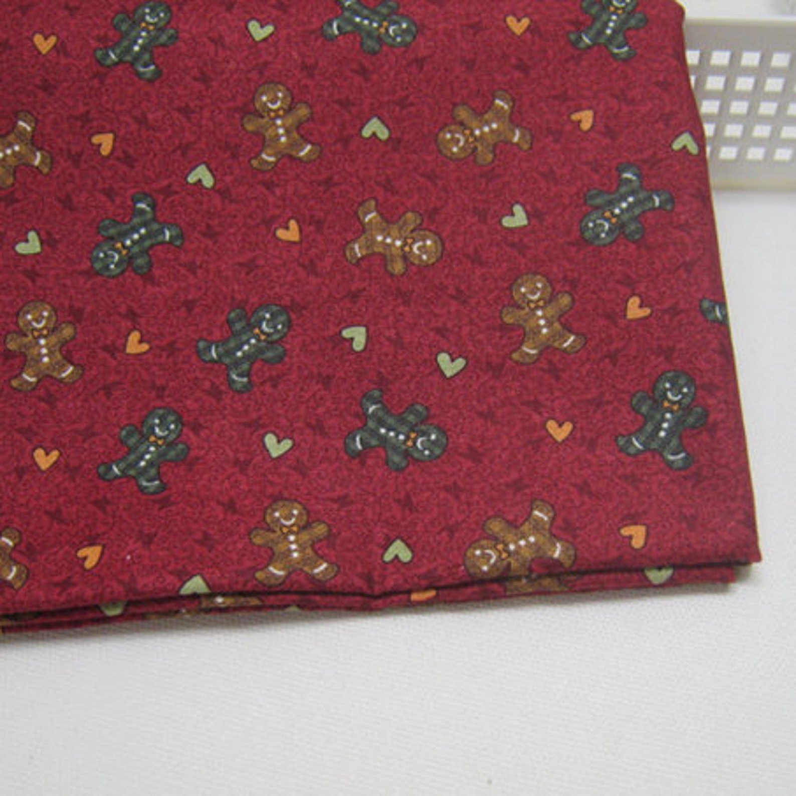 Cotton Fabric by the Yard Gingerbread Man Character Fabric 44" Wide MD ...